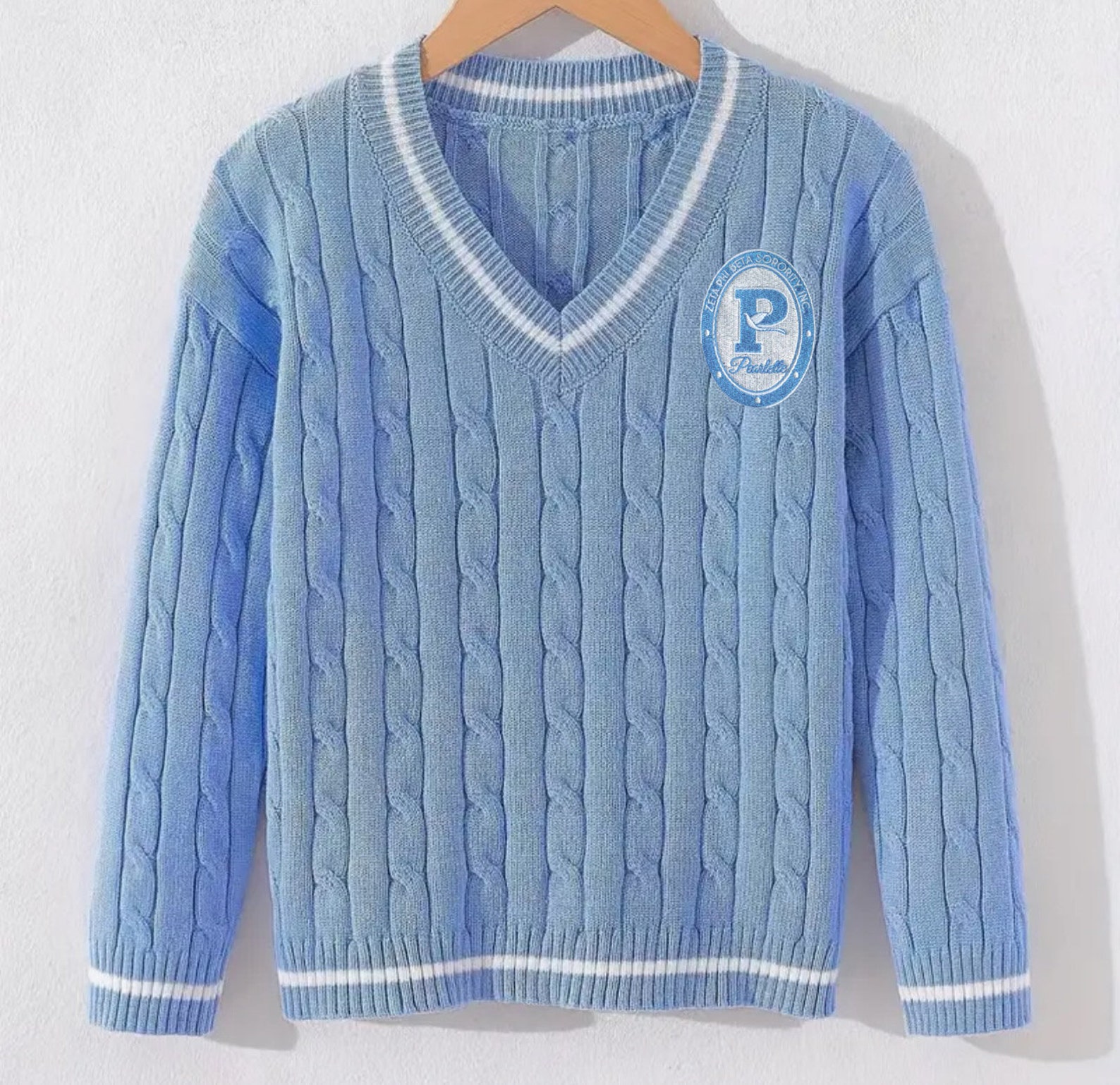 LIMITED Edition...embroidered Pearlette Club Pullover Sweater Pearlette ...