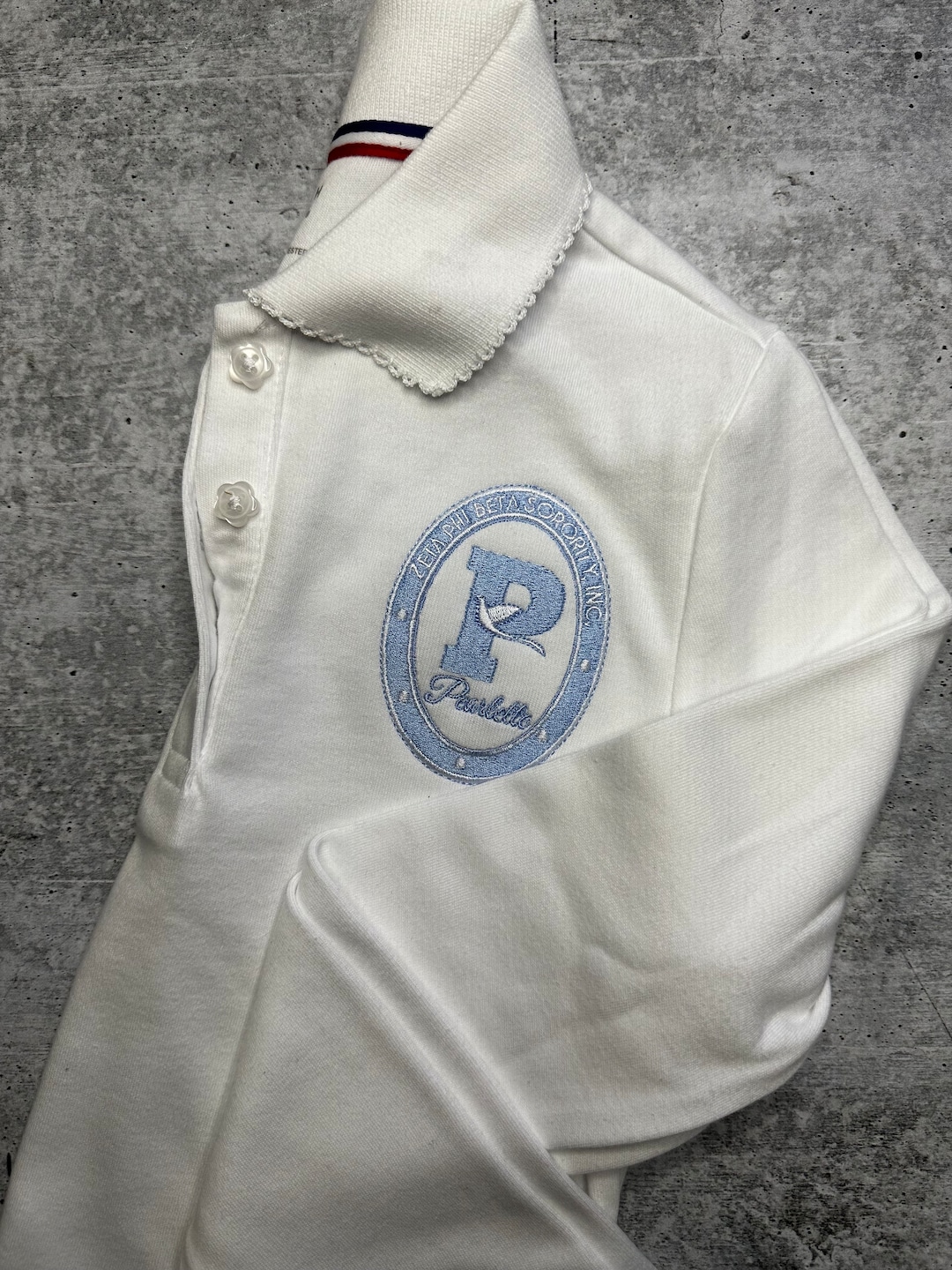Pearlette Club Polo Embroidered Shirt | Zeta Phi Beta Youth | Zeta Phi ...