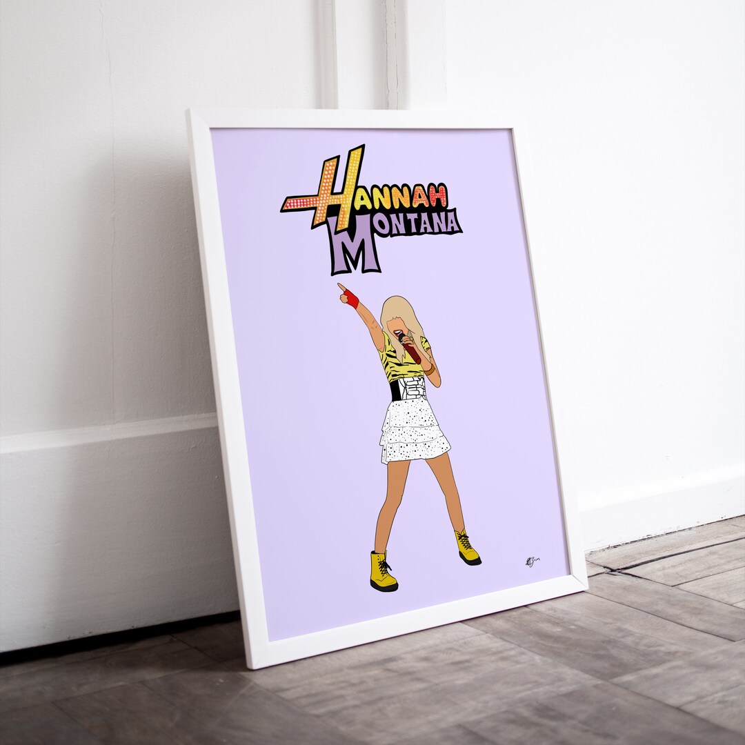 Hannah Montana Print/ Hannah Montana Decor/ Hannah Montana - Etsy
