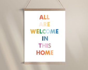 All Are Welcome Poster! - Etsy Canada