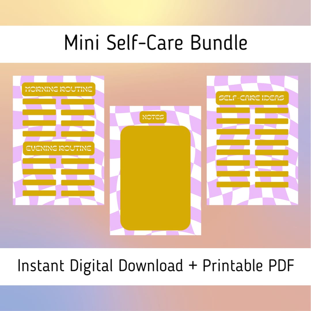 Mini Self-care Bundle for Simple + Manageable Improvement | Instant ...