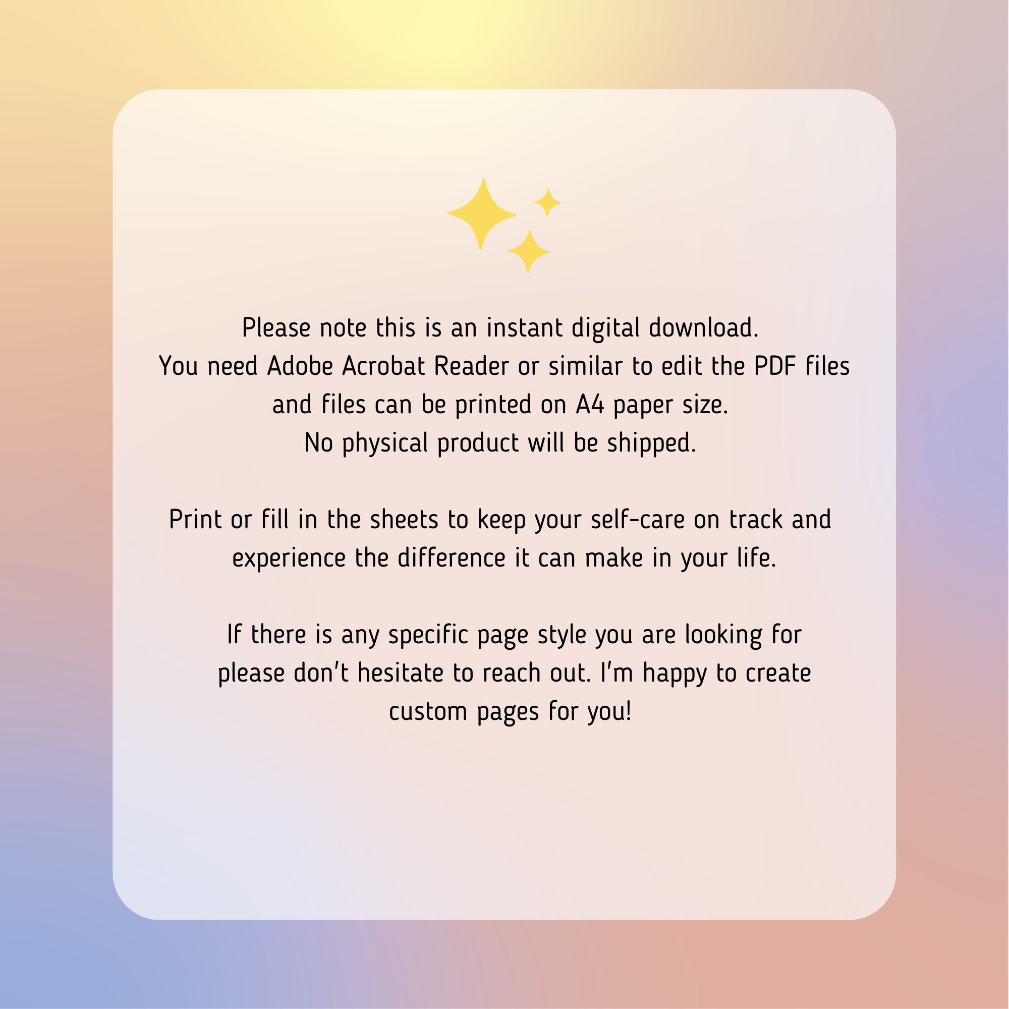 Mini Self-care Bundle for Simple + Manageable Improvement | Instant ...