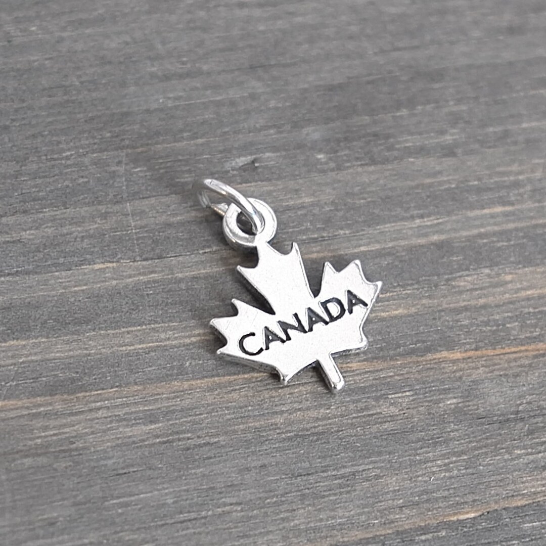 Sundancer Jewelry Company SJC Sterling Silver Maple Leaf CANANA Charm ...