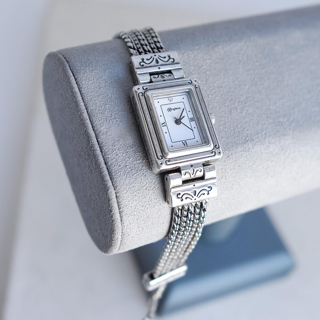 Vintage Brighton Tivoli Watch Silver Plated Multistrand Chain Toggle 7 ...