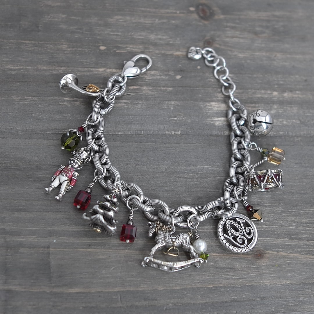 Brighton Christmas Charm Bracelet Rocking Horse Christmas Tree Toy ...