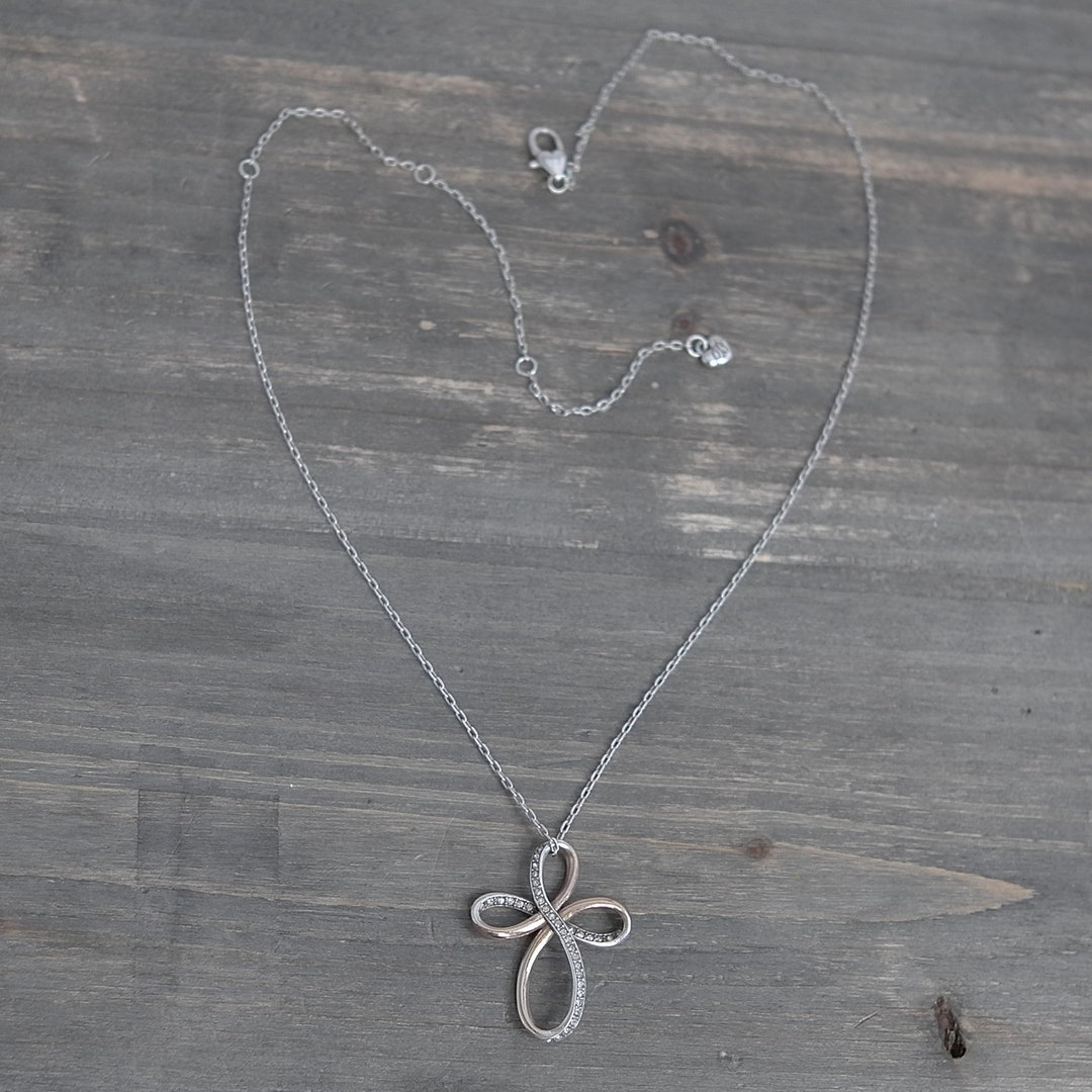 Brighton Neptune's Rings Infinity Cross Pendant Necklace Two Tone ...