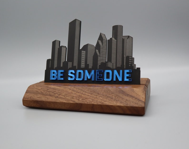 Houston Be Someone Skyline - Desktop - Etsy