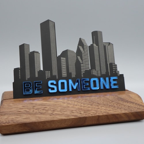 Houston Be Someone Skyline Desktop - Etsy