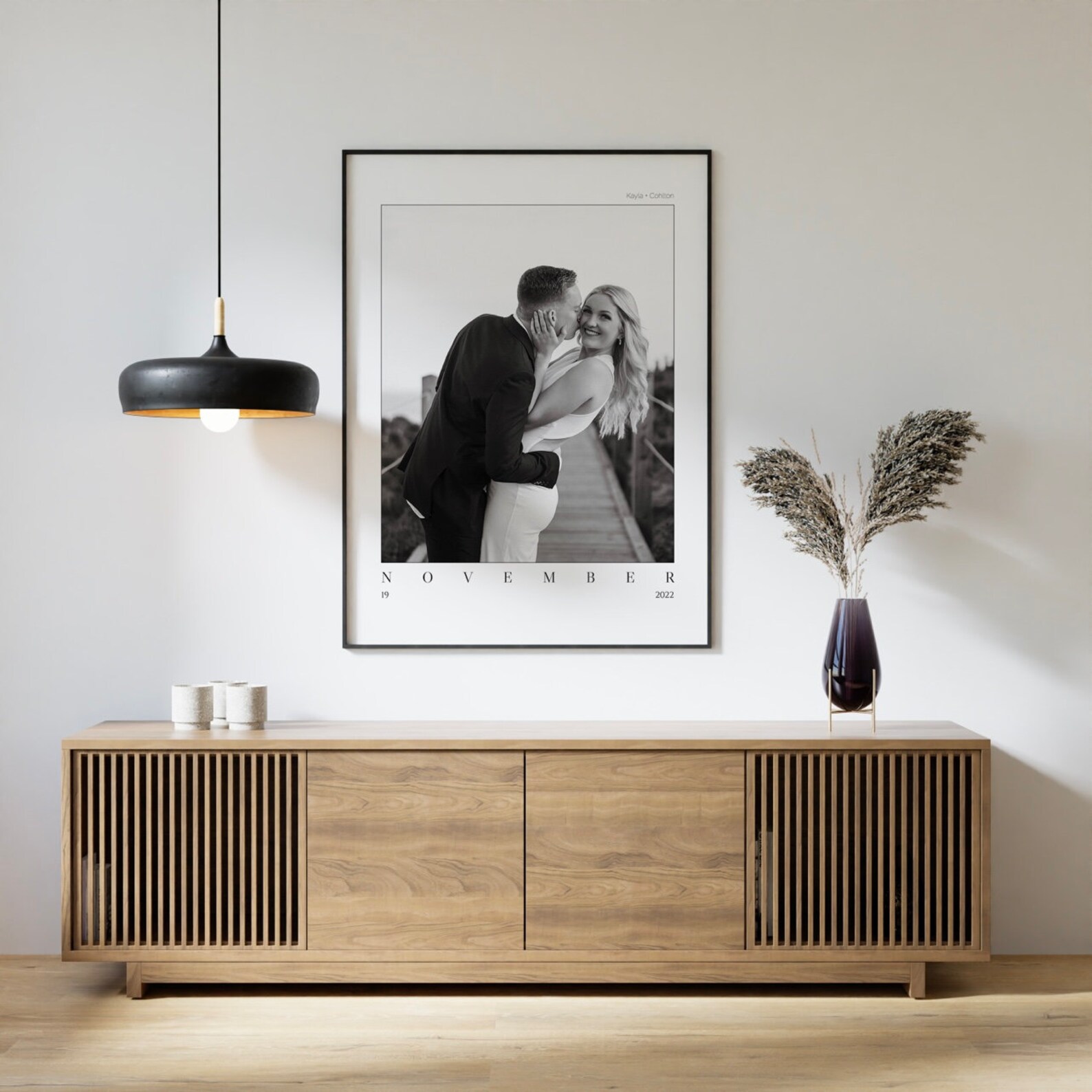 Custom Engagement Poster Bridal Shower Sign Matte Engagement Photo ...