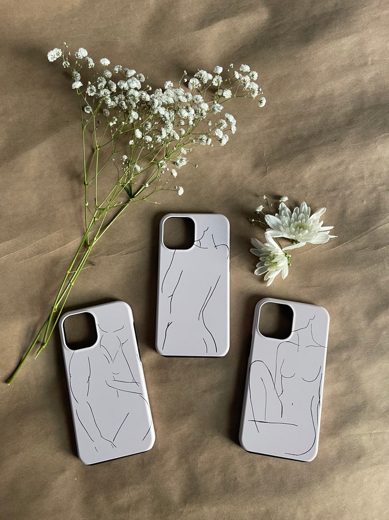 Line Art Phone Case for Iphone 12 Pro Max Woman Body Iphone - Etsy