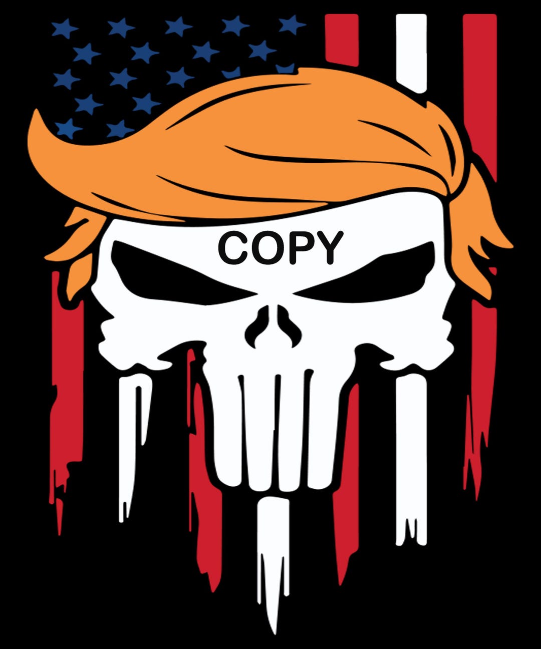 Patriotic Trump Skull SVG File Silhouette Svg Holy Bible Svg Holy Bible ...