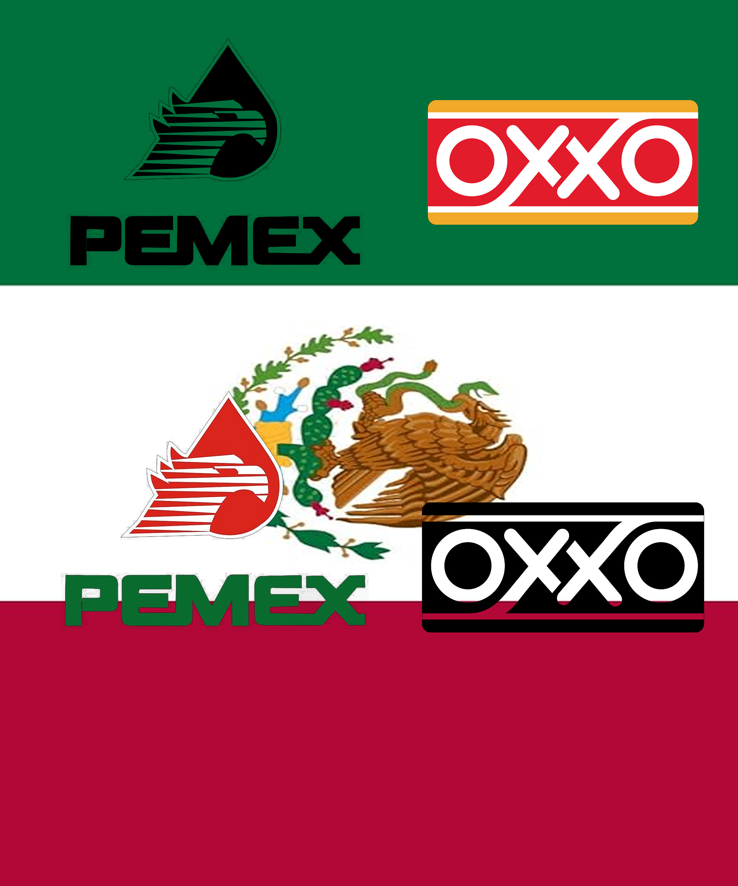Mexico Oxxo Gasoline PEMEX Svg, Gas Svg, PEMEX Gas Station SVG, Mexican ...