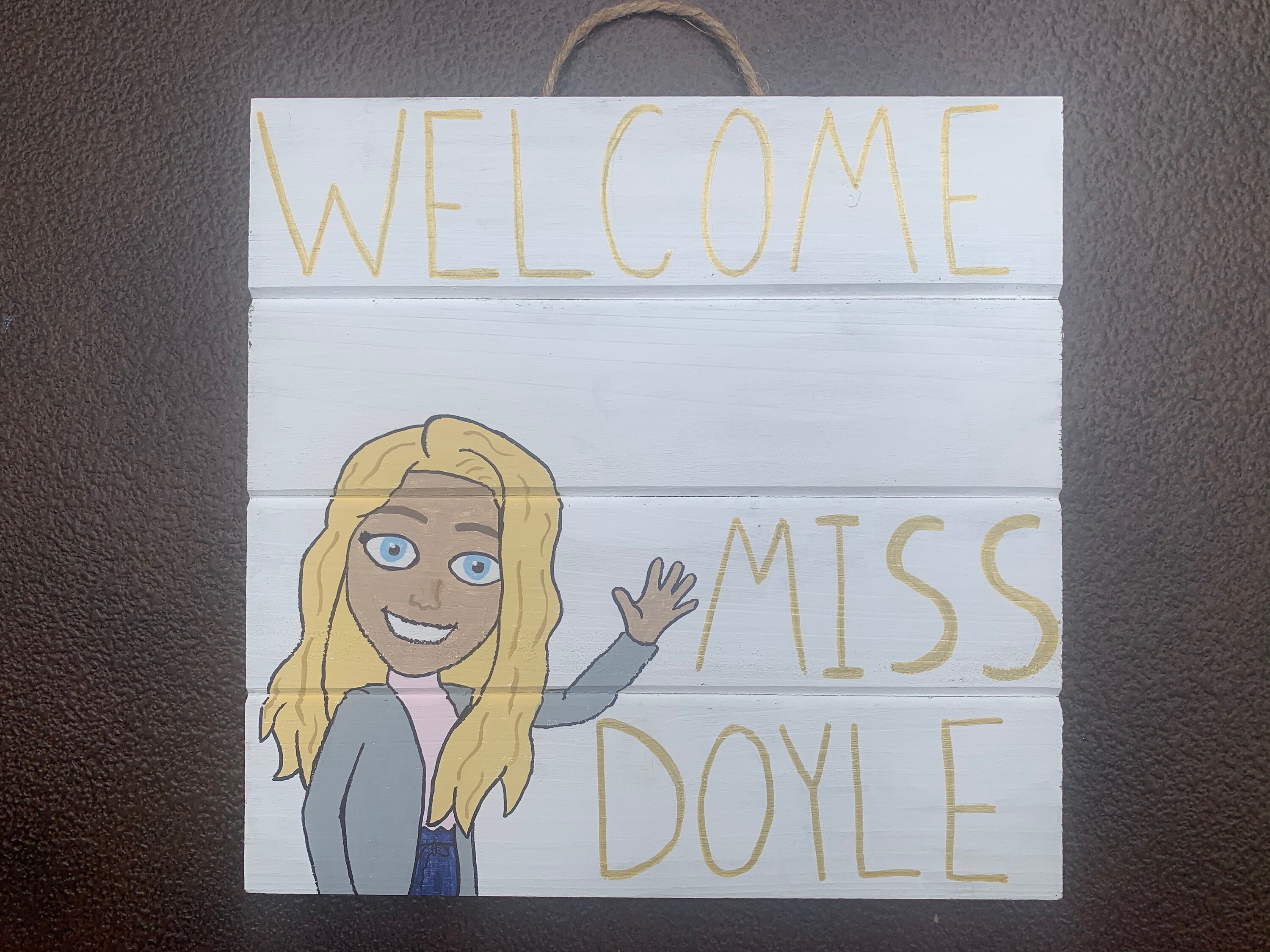 Custom Bitmoji Teacher Classroom Welcome Sign | Etsy