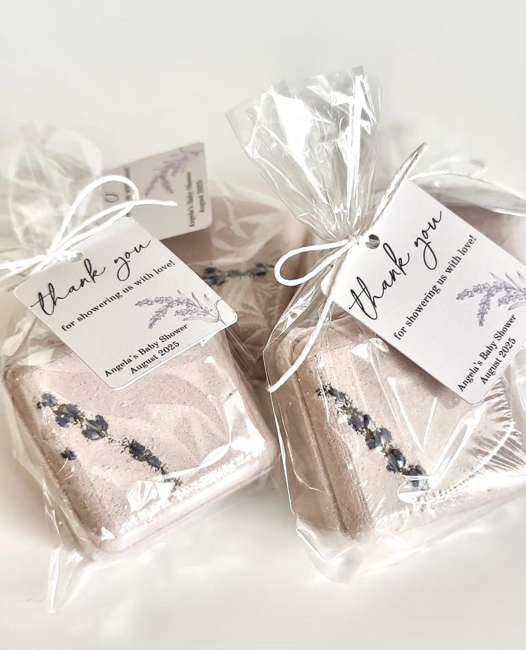 Lavender Bath Bomb Favors | Baby Shower Favors | Bridal Shower Favors ...