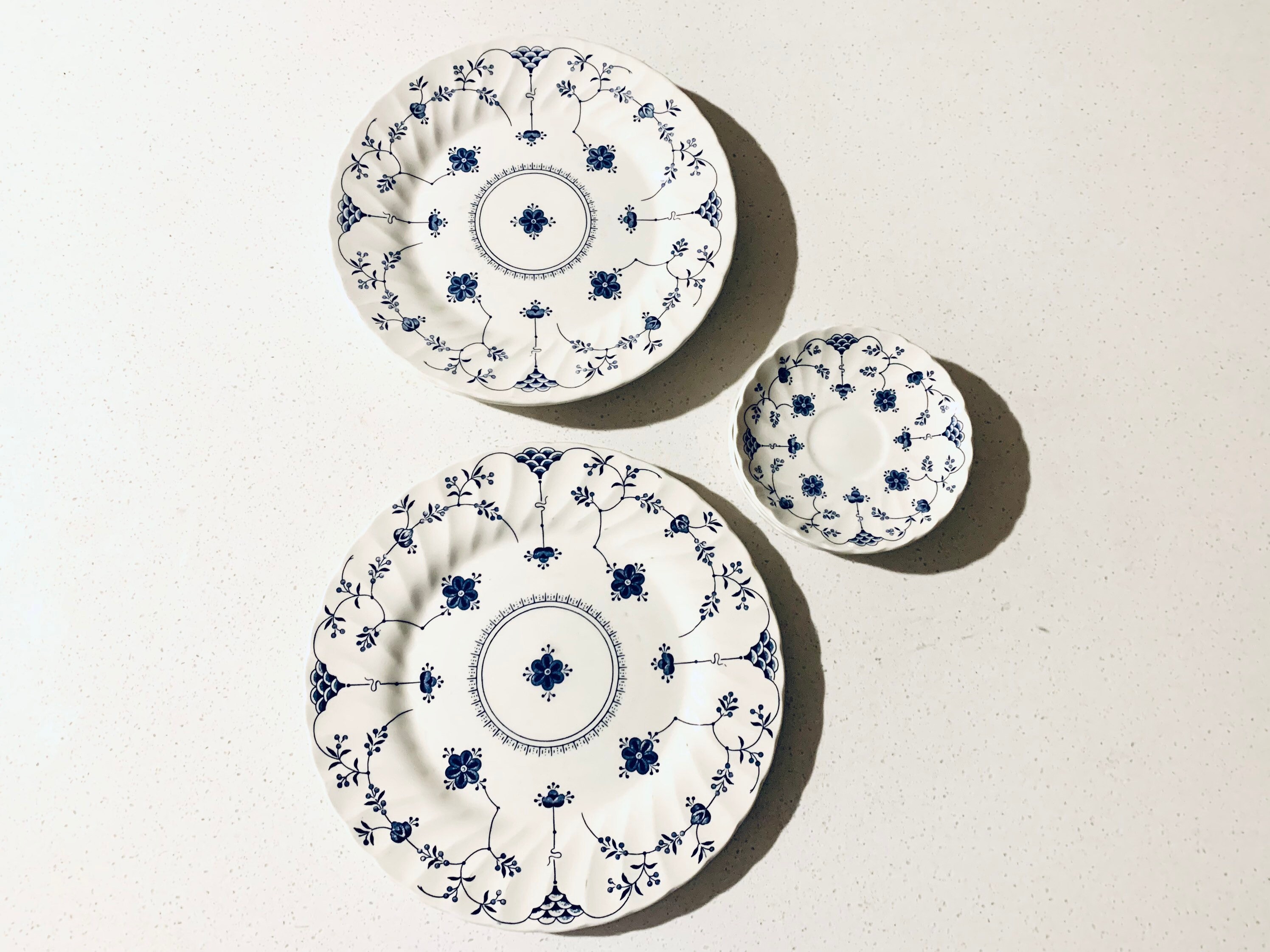 Vintage Churchill Staffordshire Porcelain Finlandia Pattern Plates - Etsy
