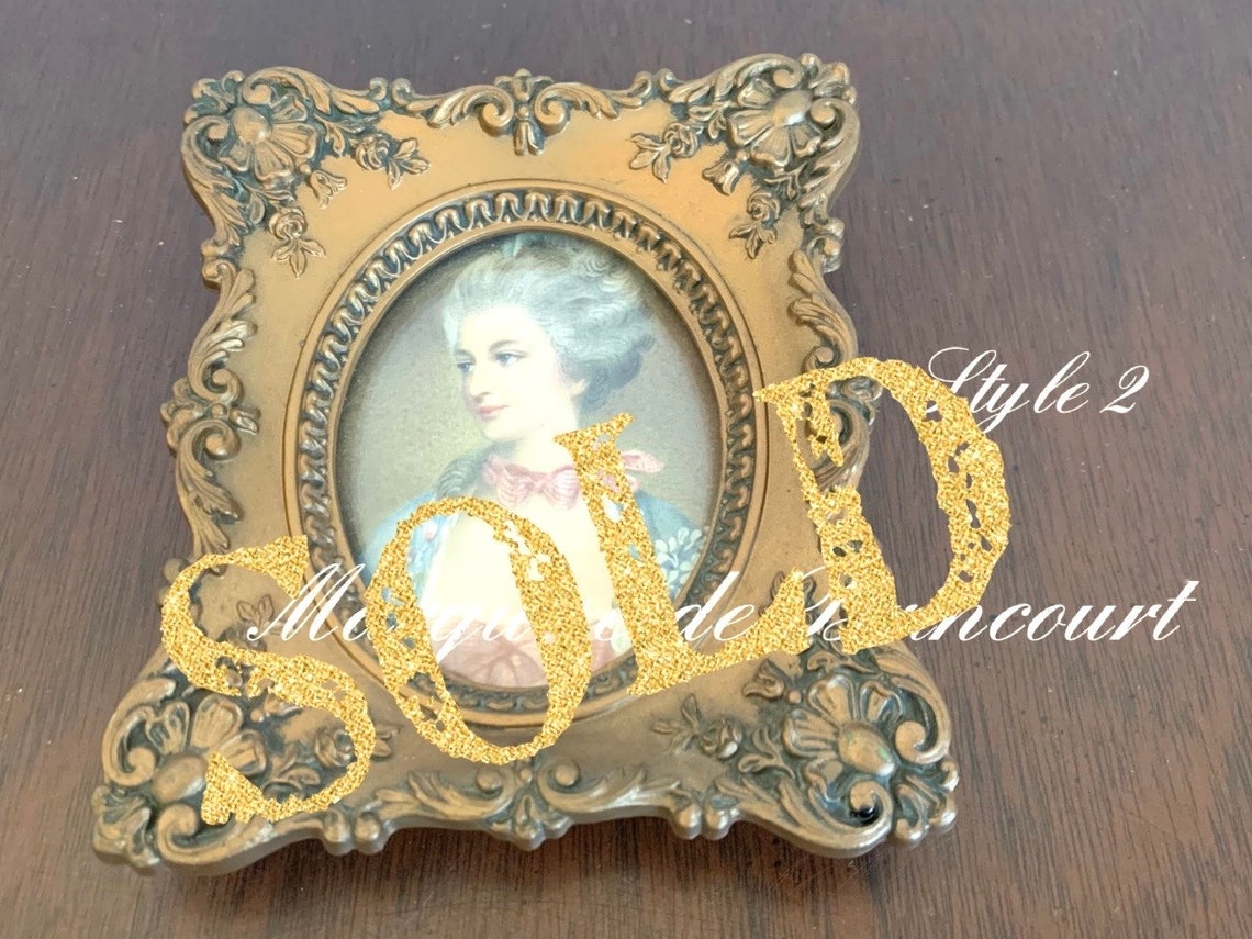 Vintage A Cameo Creation Portraits Bronze Tone Ornate Framed,cameo ...