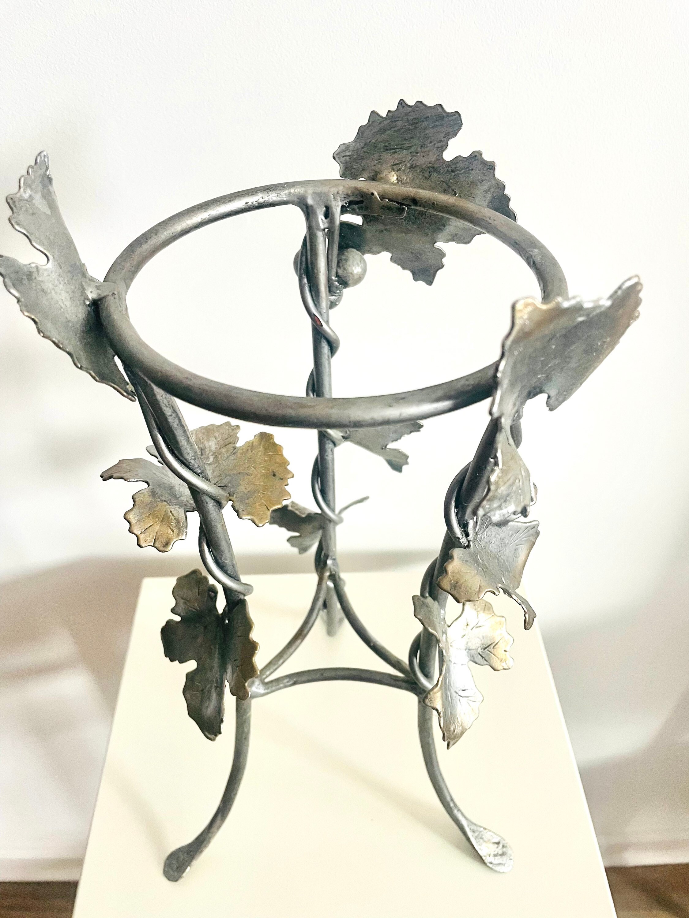 Vintage Grape Vine Wrought Iron Stand for Plantflower - Etsy