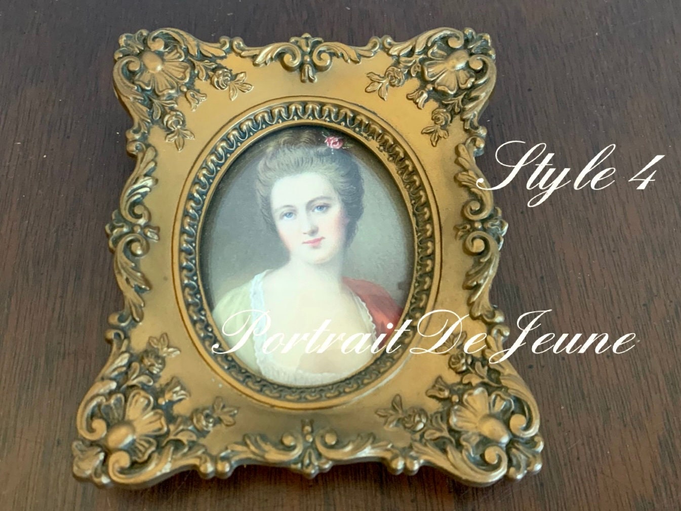 Vintage A Cameo Creation Portraits Bronze Tone Ornate Framed,cameo ...