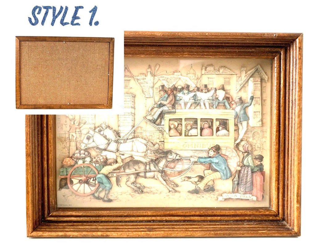 Vintage Anton Pieck 3D Diorama Shadow Box Wood Framed Art - Etsy