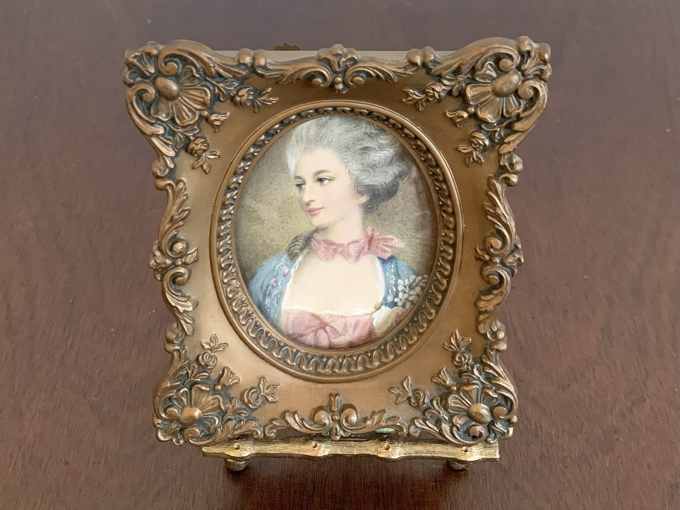 Vintage A Cameo Creation Portraits Bronze Tone Ornate Framed,cameo ...