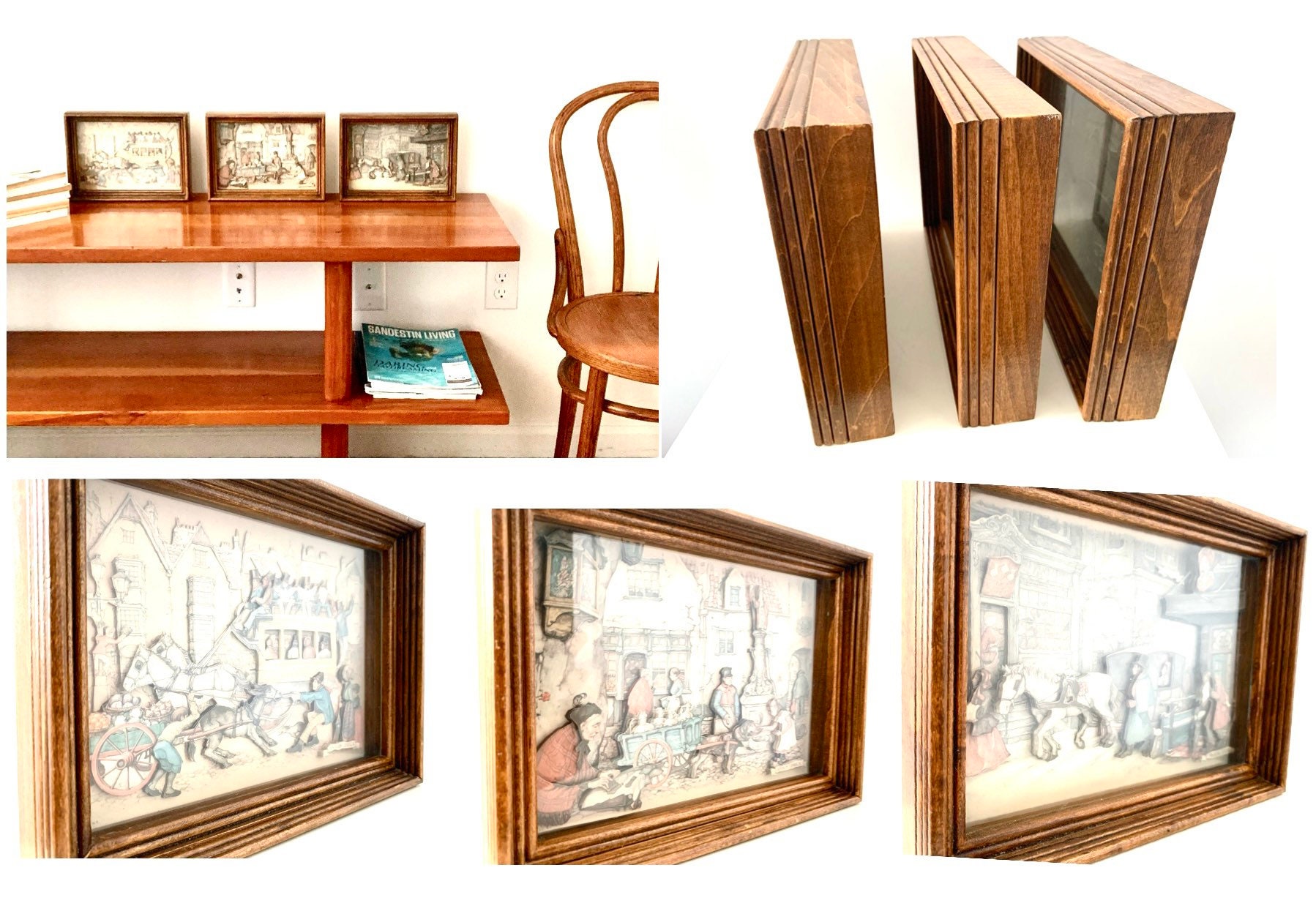 Vintage Anton Pieck 3D Diorama Shadow Box Wood Framed Art - Etsy