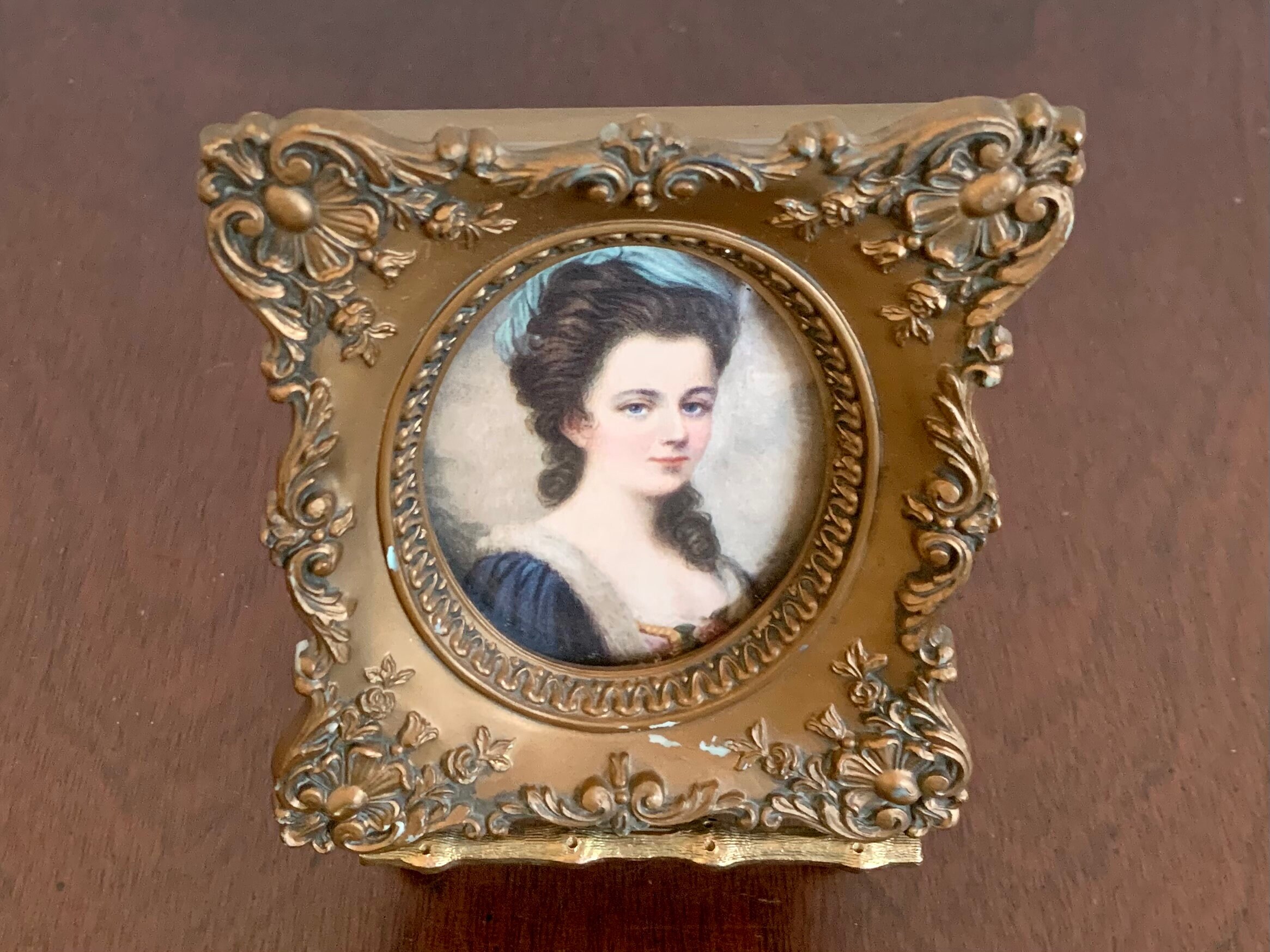 Vintage A Cameo Creation Portraits Bronze Tone Ornate Framed,cameo ...