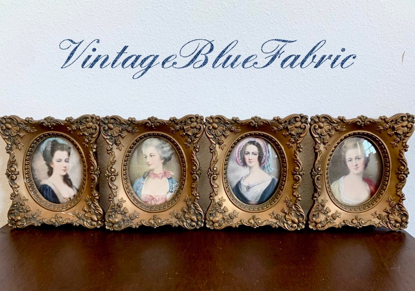 Vintage A Cameo Creation Portraits Bronze Tone Ornate Framed,cameo ...