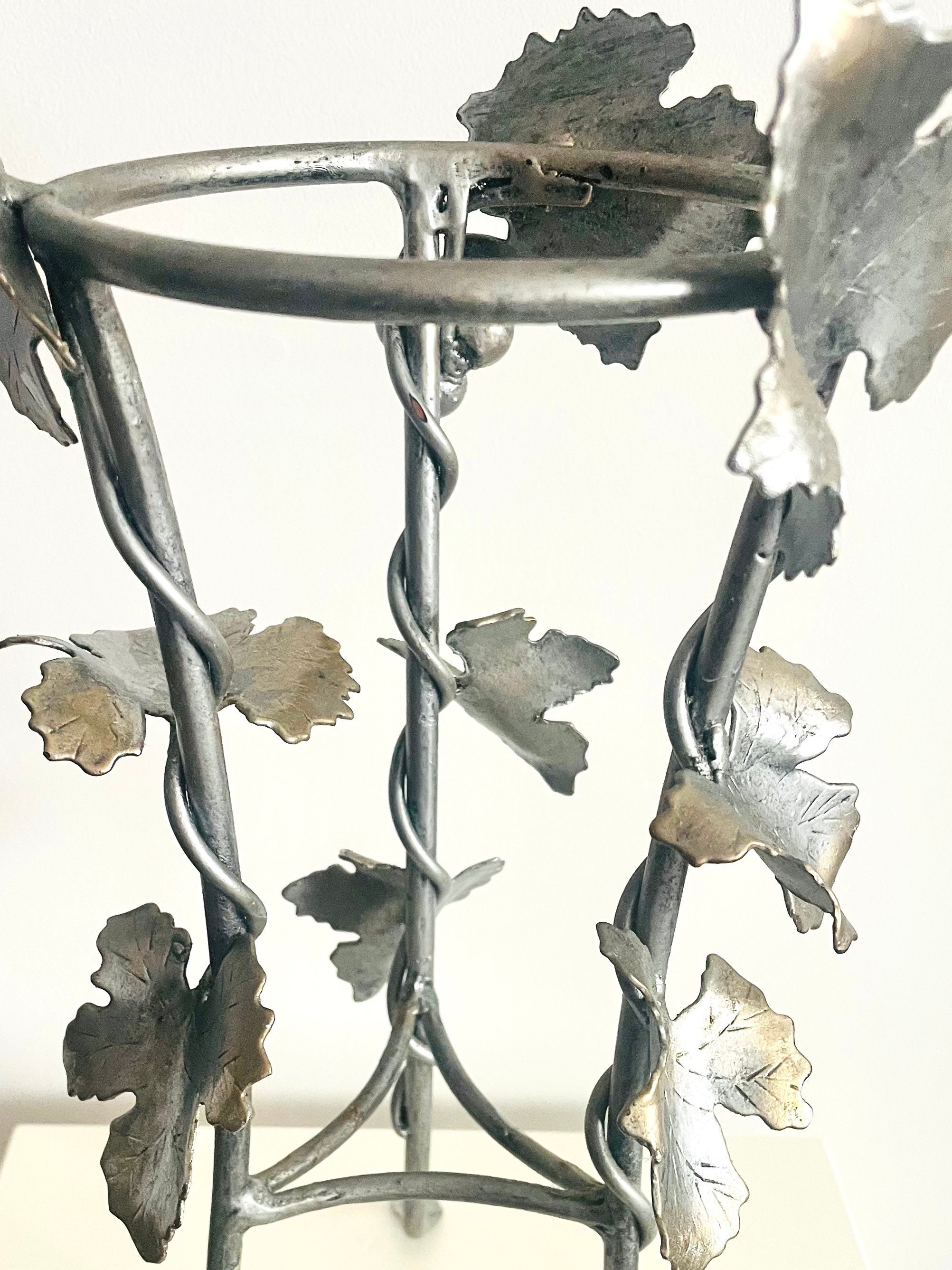 Vintage Grape Vine Wrought Iron Stand for Plantflower - Etsy