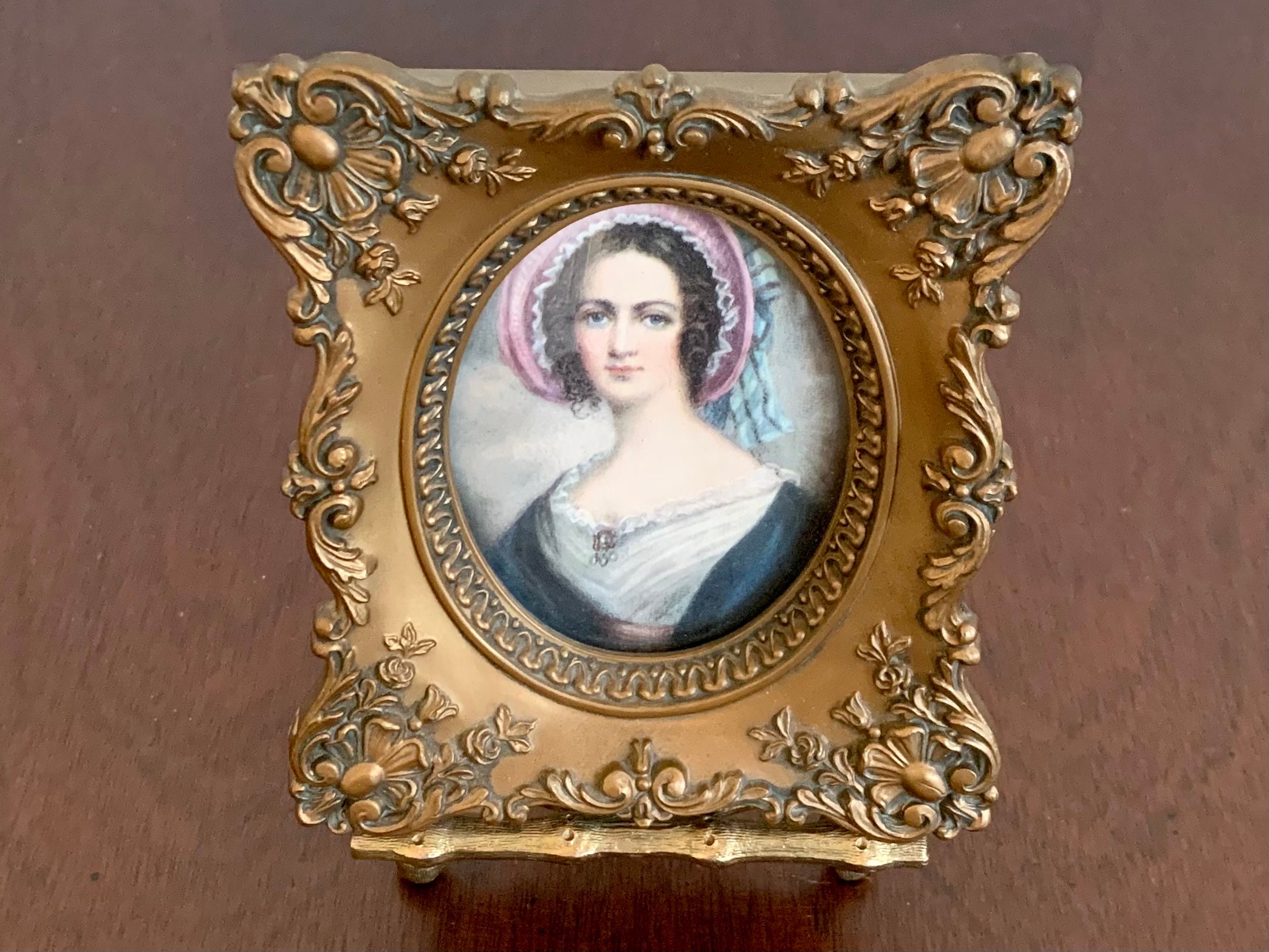 Vintage A Cameo Creation Portraits Bronze Tone Ornate Framed,cameo ...