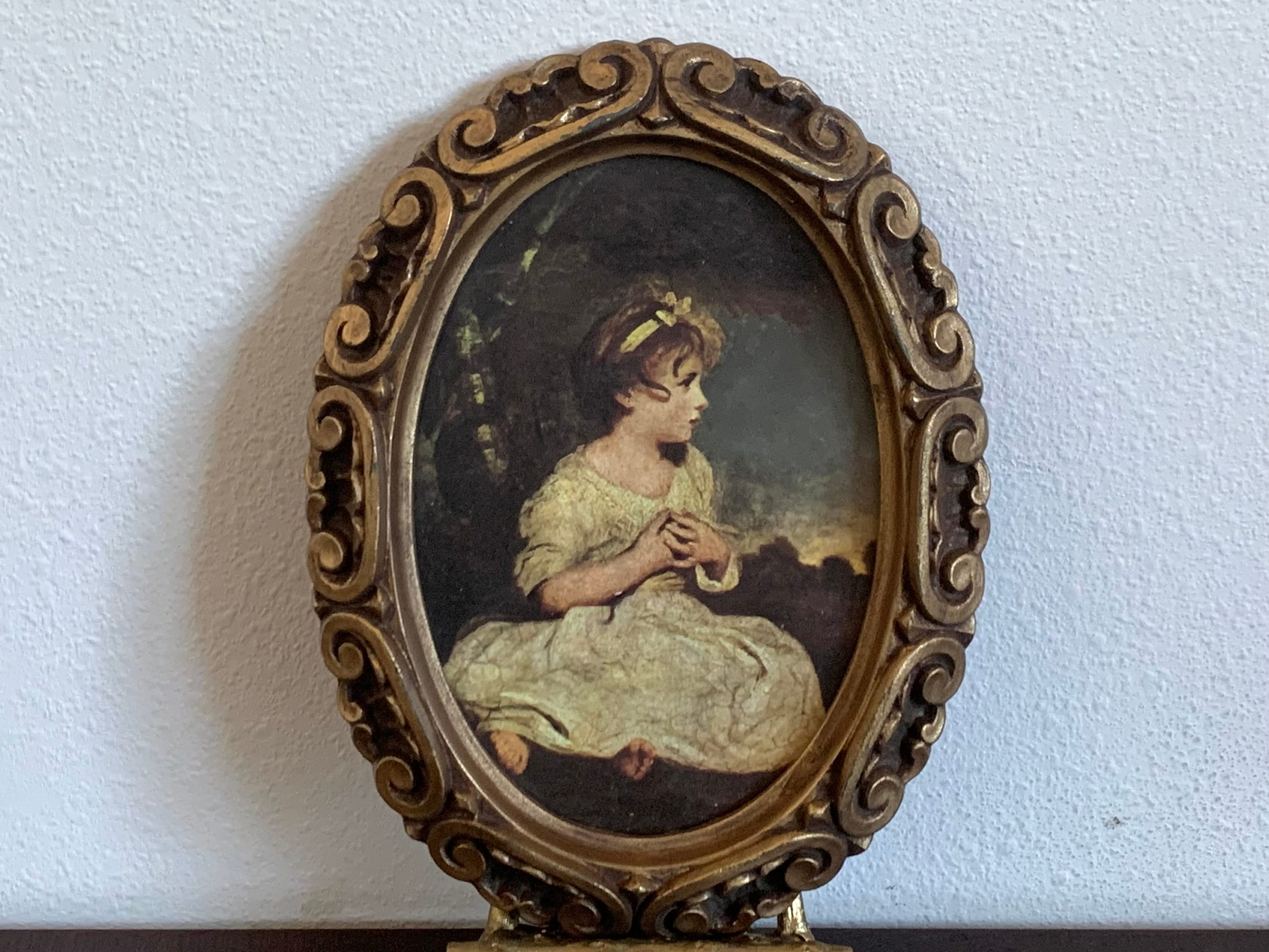 Vintage Ornate Gold Small Frames,italian Miniature Art Prints Frames ...