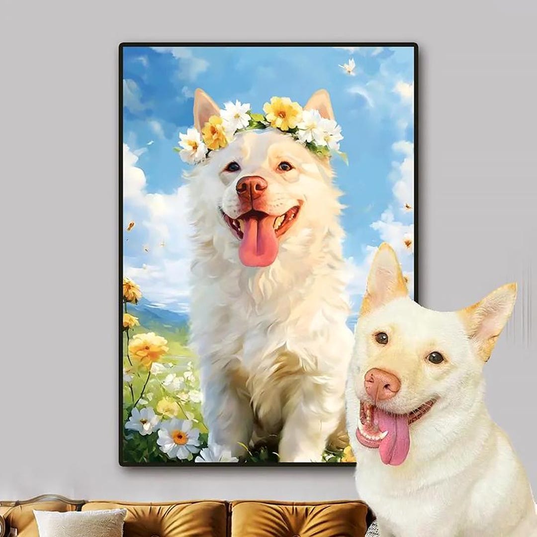Custom Pet Portrait Digital Painting Kit – DIY Pet Portrait, Pet ...