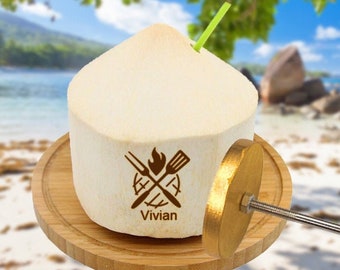 Coconut Stamp | Etsy