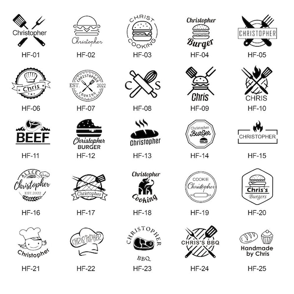 Burger Stamp - Etsy