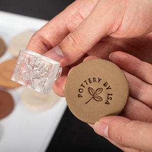 Custom Acrylic Stamp, Personalized Pottery Stamp, Accept Any Pattern ...