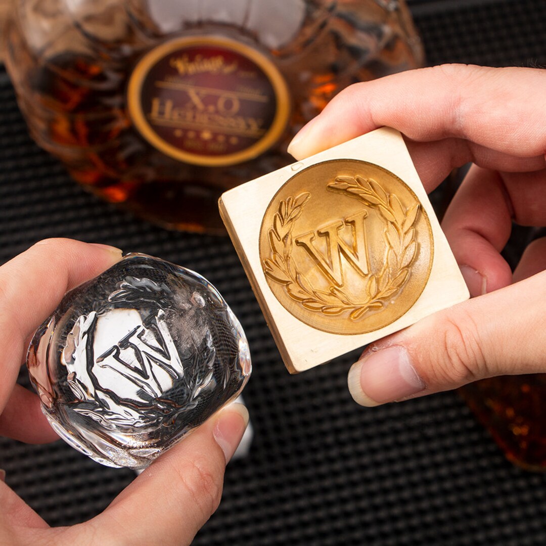 Custom Ice Ball Stamp, Bar Logo Stamp, Sphere Ice Stamp, Personalized ...