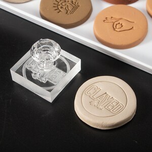 Custom Acrylic Stamp, Personalized Pottery Stamp, Accept Any Pattern ...