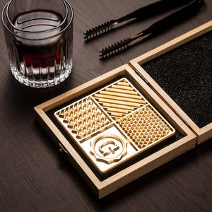 Personalized Business Logo Ice Plate, Gift for Dad, Custom Ice Cube ...