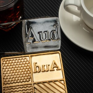 Personalized Business Logo Ice Plate, Gift for Dad, Custom Ice Cube ...