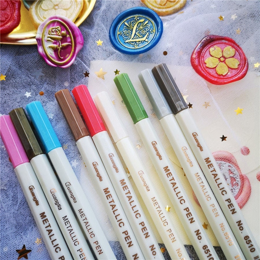 13 colors Wax highlight PensMetallic Marker Pens for Wax | Etsy