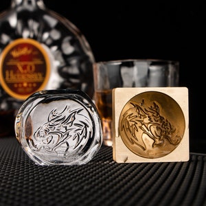 Personalized Ice Ball Stamps for Bar, Personalized Ice Cube Stamp ...