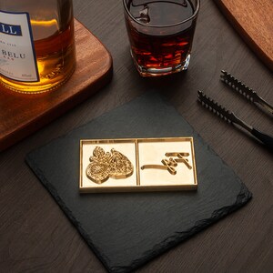 Personalized Business Logo Ice Plate, Gift for Dad, Custom Ice Cube ...