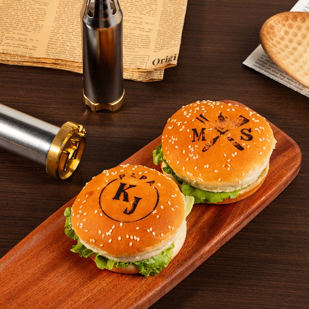 Custom Branding Iron Stamp for Food, Bread, Cake, Burger, Toast, Beef ...
