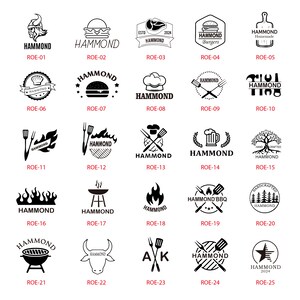 Custom Burger Stamp, BBQ Branding Stamper, Personalised Bread Stamp for ...