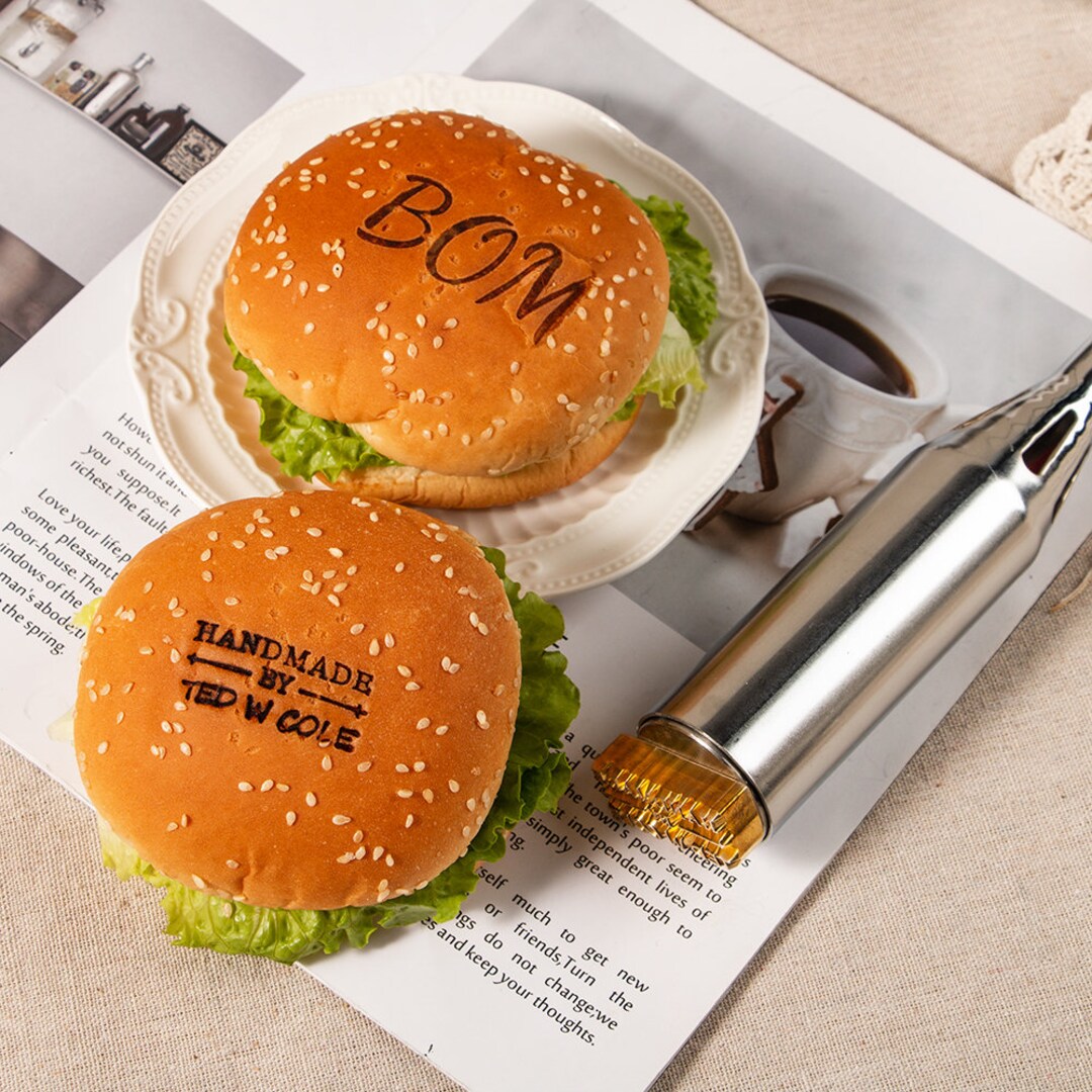 Custom Burger Branding Iron, Branding Iron for Grilling, Hamburger ...