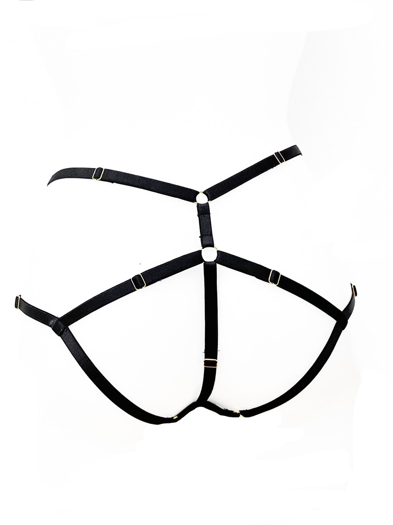 Bella Satin Open Pink Panty - Etsy