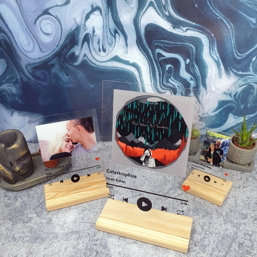 Music Plaque Custom, Album Cover Song Plaque, Anniversary, Engagement ...