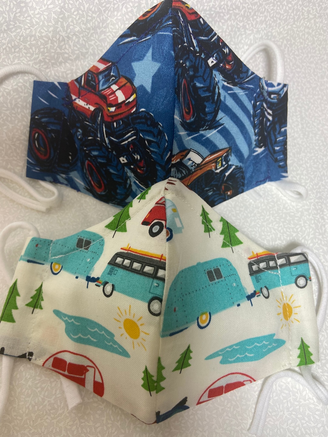 Car/monster Truck Face Mask /100%cotton/nose Wire/filter Pocket/cotton ...