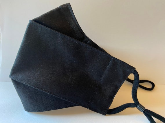 Black 3D Face Mask for Speakers/teachers/ Lightweight/ | Etsy