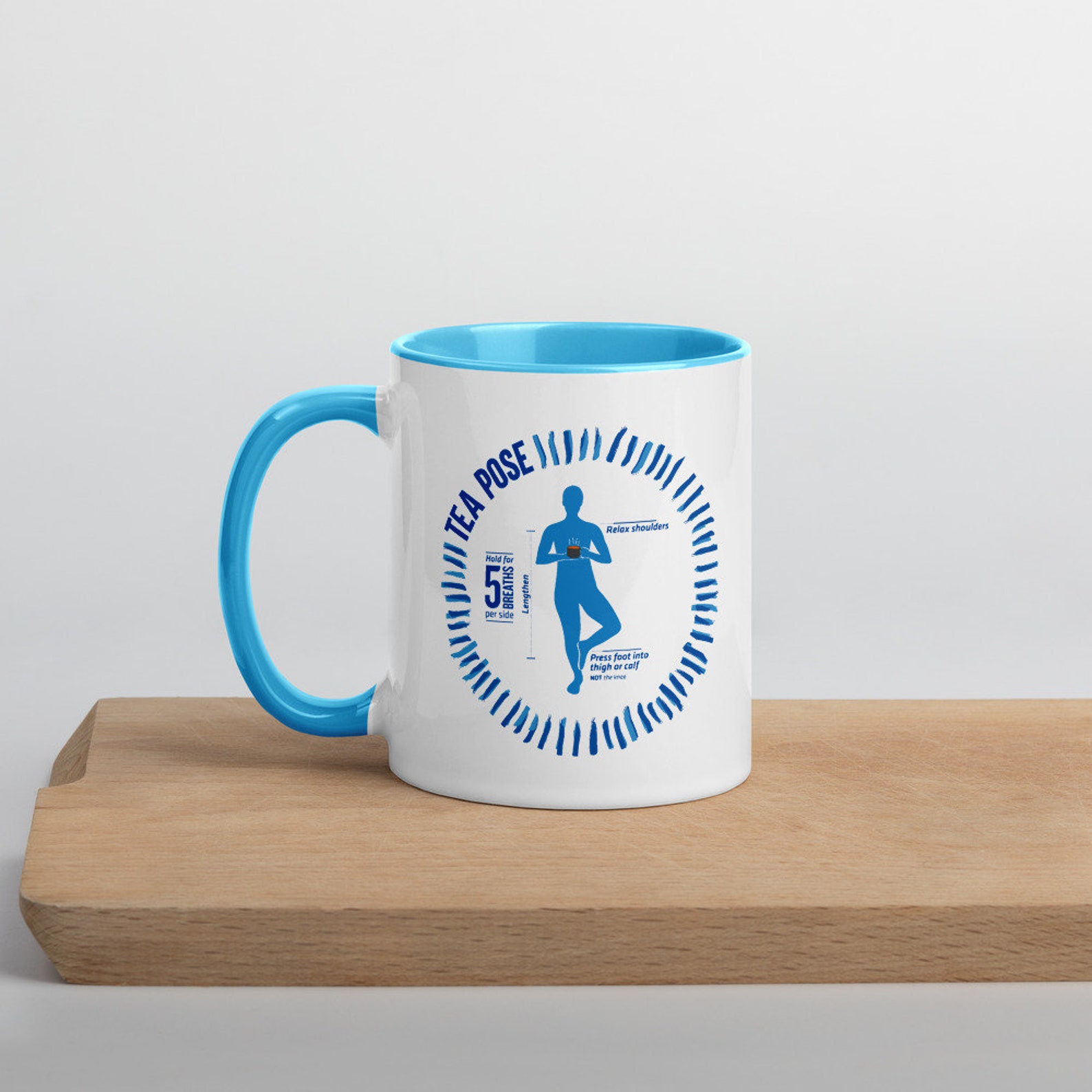 Tea Pose Mug - Color - Etsy
