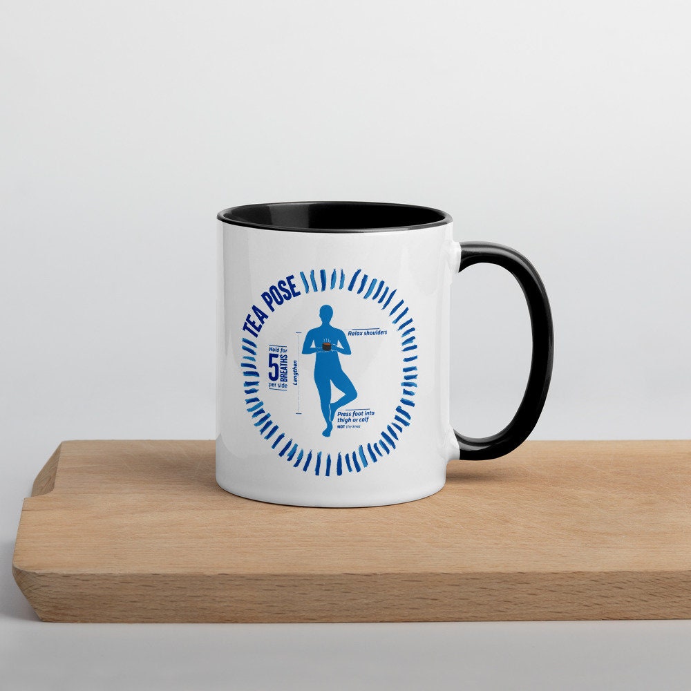 Tea Pose Mug - Color - Etsy